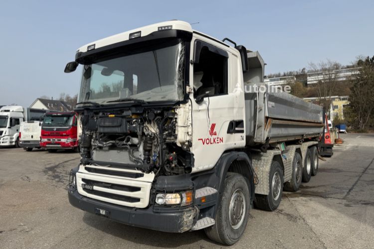 Scania G490 10x4 Unfall kiper
