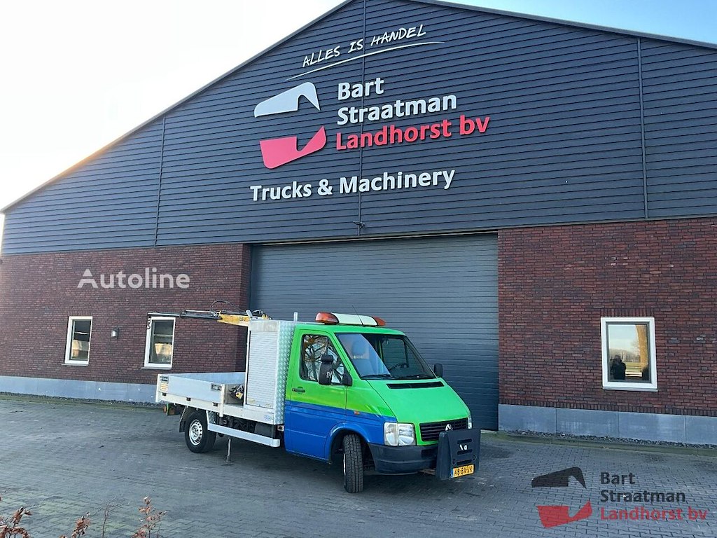 Volkswagen LT open laadbak met HMF 152T2 kraan. kamion s ravnom platformom < 3.5t