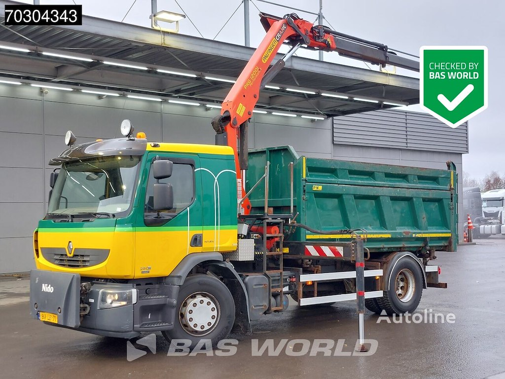 Renault D 280 D 4X2 Palfinger PKG12001 Crane Kran 2-way tipper Automatic kiper