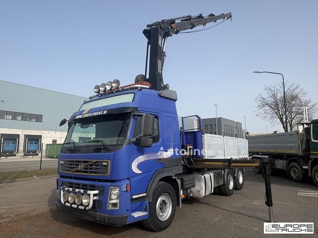 Volvo FM12.420 Full Air - Manual - Hiab XS244 kamion s ravnom platformom