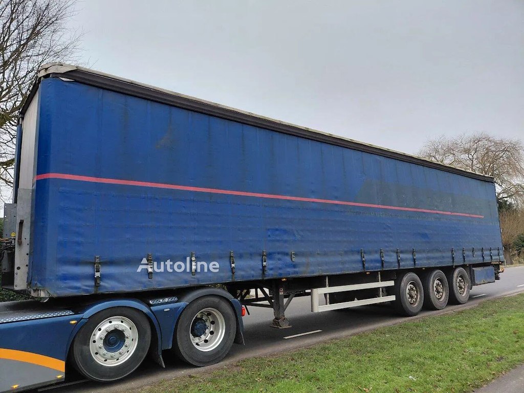 Groenewegen 3 axle curtain trailer DISC brake DRO - 14 - 27 poluprikolica sa kliznom ceradom