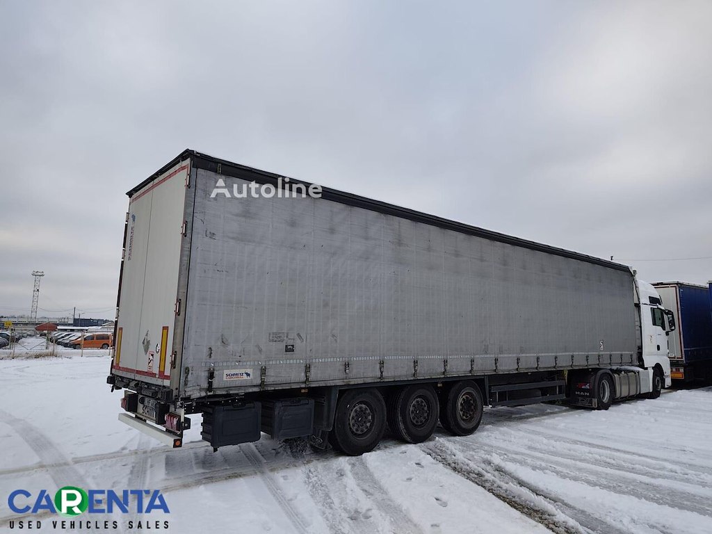Schmitz Cargobull SCS 24 Lift axle poluprikolica sa kliznom ceradom