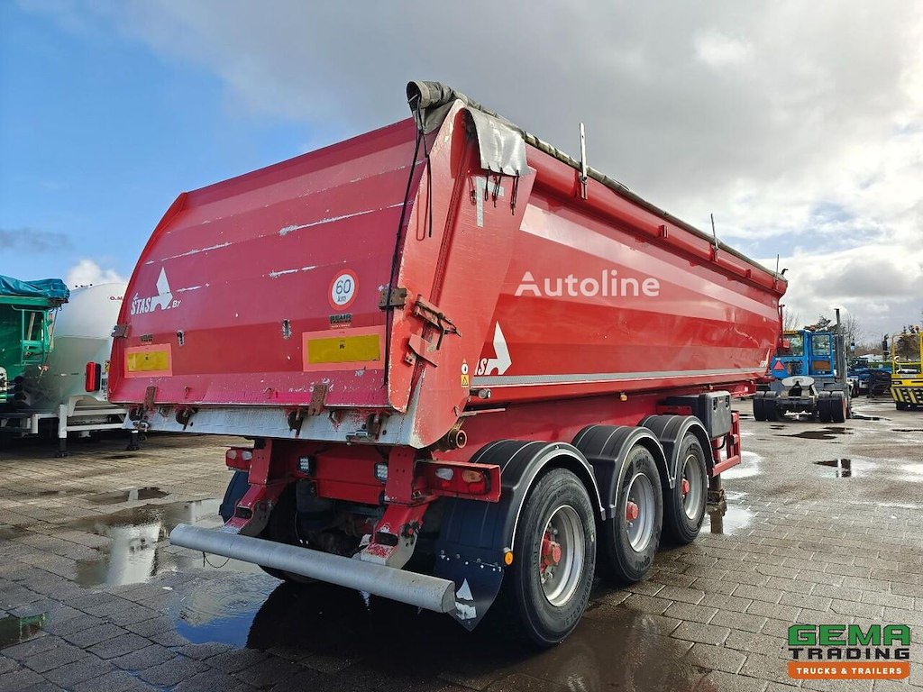 Stas S300CX 3-axle BPW - 29m³ - Aluminum chassis - Aluminum tipper - poluprikolica kipera