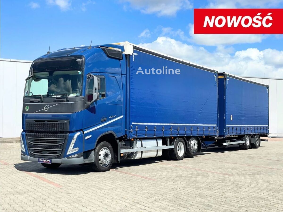 Volvo FH 460 / ZESTAW TANDEM 120M3 / PRZEJAZDOWY / SALON PL kamion sa klizna zavesa cerada