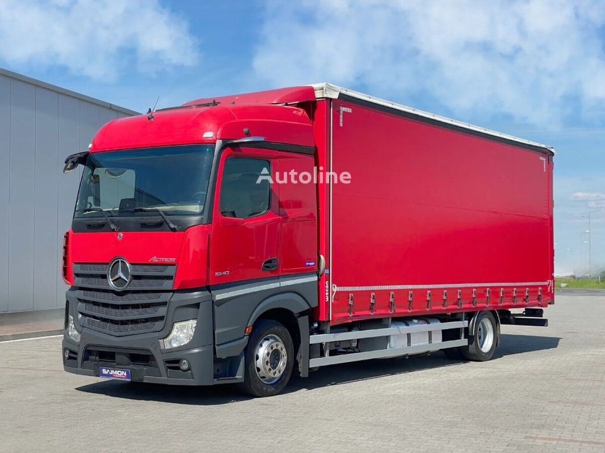 Mercedes-Benz ACTROS 1840 / PRZESTRZENNY 60M3 / MIRROR CAM / 7,75 M / SALON PL kamion sa klizna zavesa cerada