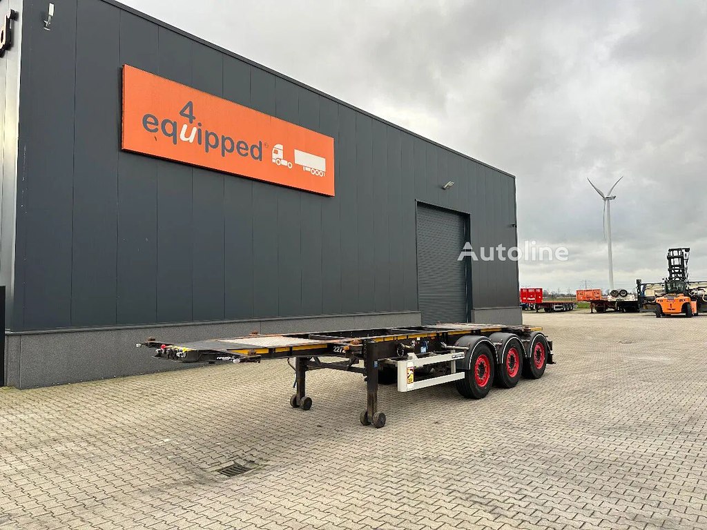 Burg 25X 20FT ADR (EX/II, EX/III, FL, AT) Chassis, Empty weight : 3.6 poluprikolica za prevoz kontejnera
