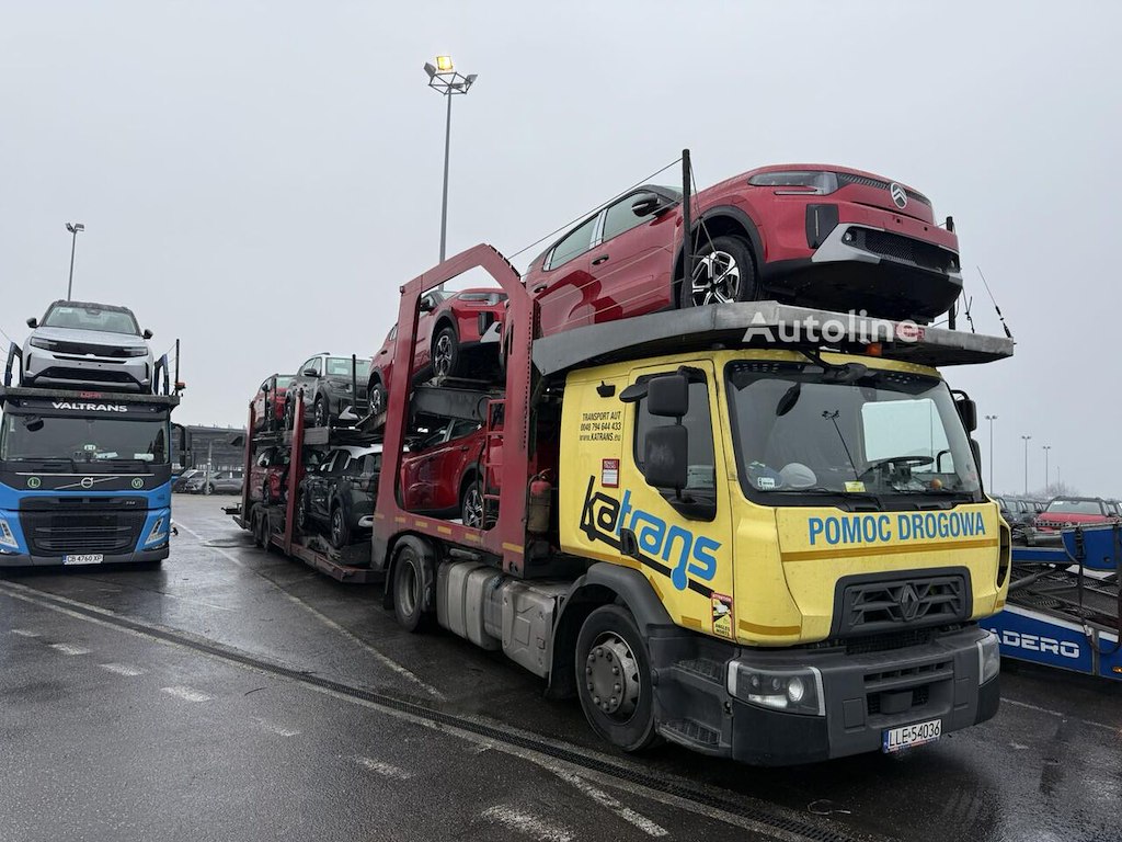 Renault D Wide autotransporter + prikolica autotransportera