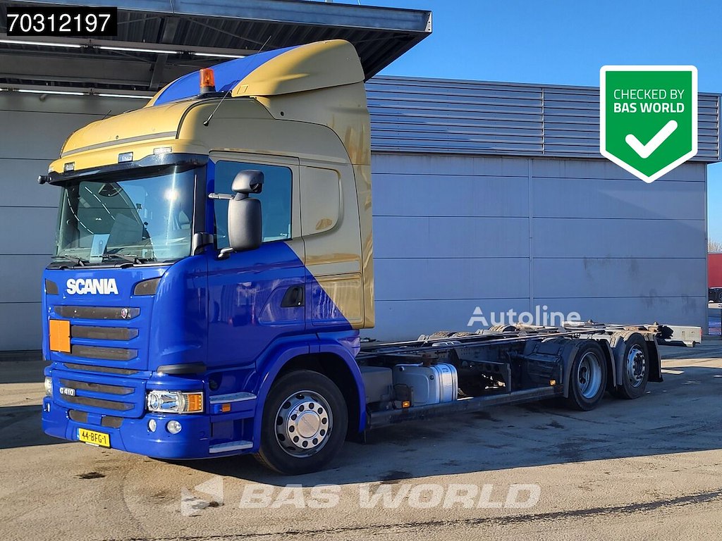 Scania G410 6X2 NL-Truck BDF Retarder Lift-Steering Axle ACC Hydraulic vozilo za prevoz kontejnera
