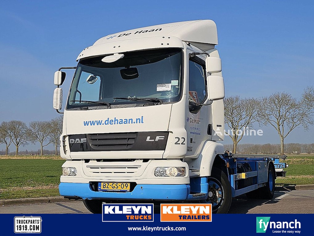 DAF LF 55.180 11.9T AIRCO 3 SEATS vozilo za prevoz kontejnera