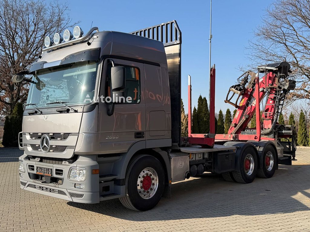 Mercedes-Benz ACTROS 2660 6x4 EURO5 POJAZD DO DREWNA Z HDS PENZ 10Z8 kamion za prevoz drva