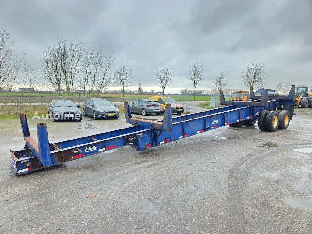 Evans Trailers Wide spread - 8 Tires - Drumbrakes - Steelspring poluprikolica za prevoz drva