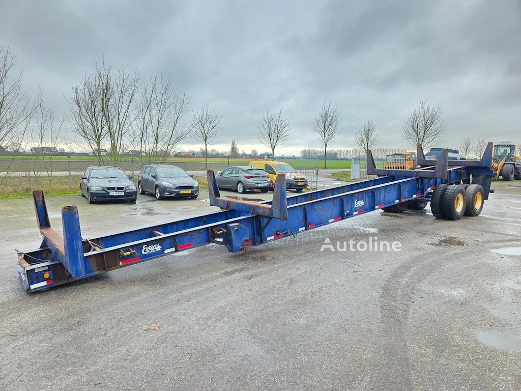 Evans Trailers Wide spread - 8 Tires - Drumbrakes - Steelspring poluprikolica za prevoz drva