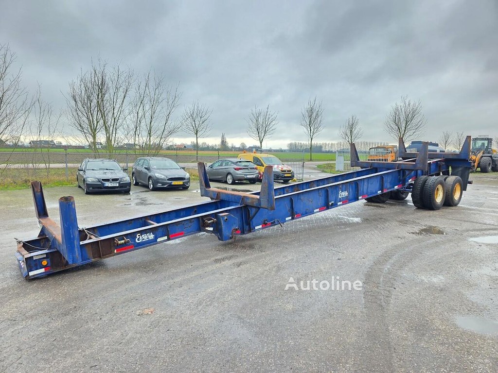 Evans Trailers Wide spread - 8 Tires - Drumbrakes - Steelspring poluprikolica za prevoz drva