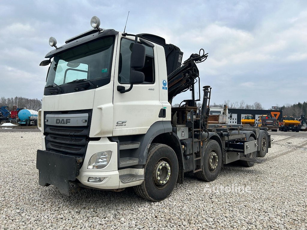 DAF CF 460 | HIAB XS 144 HIDUO | Sawo CLF 425 198 000 KM kamion sa kukom za podizanje tereta