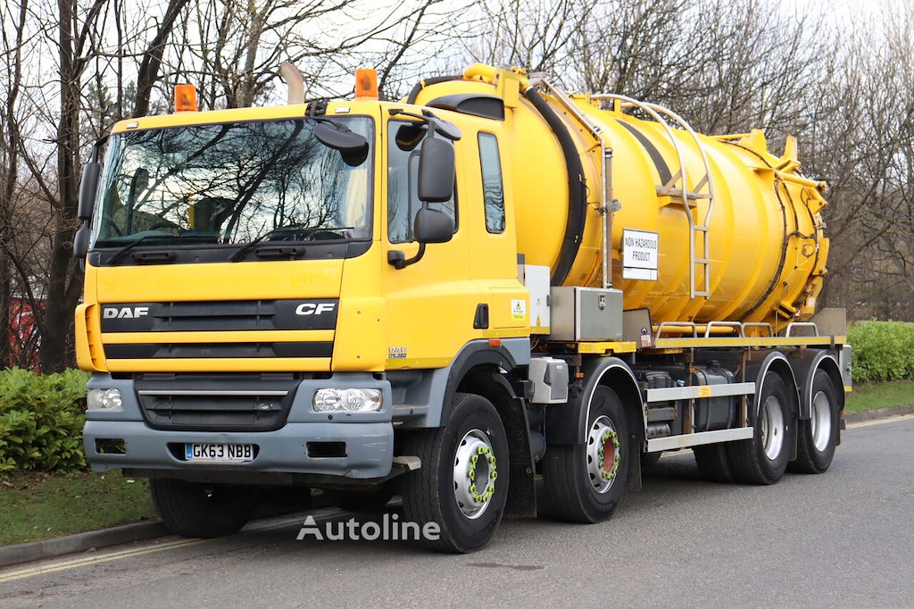 DAF CF 360 8X4 WHALE 19,000L STAINLESS VACUUM TANKER (2013) autofekalac