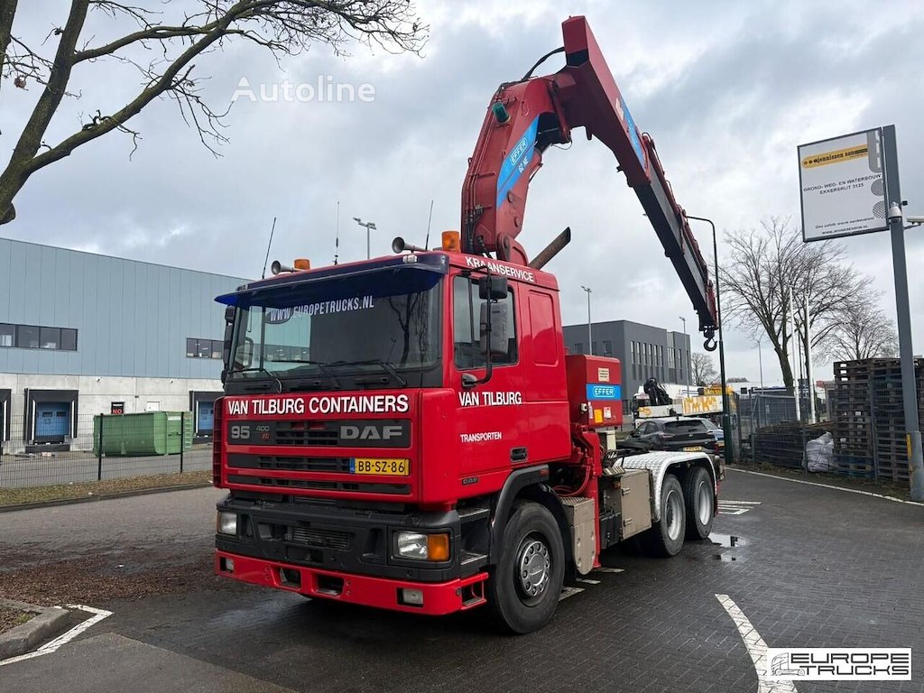 DAF 95.400 ATI Steel/Air - NL Truck - Effer 62NE - Remote Control - tegljač
