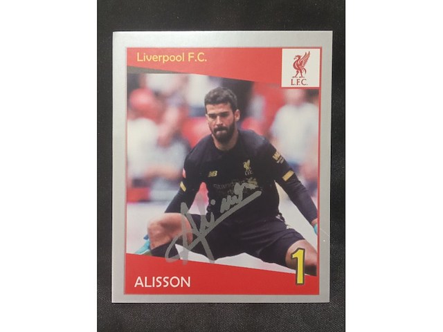 UEFA C.L. 19/20 kartica Alisson (Liverpool)