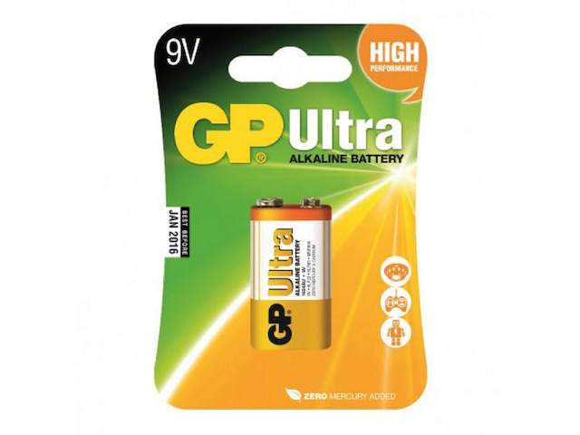 GP alkalna baterija 9V GP-6LR61/1BP