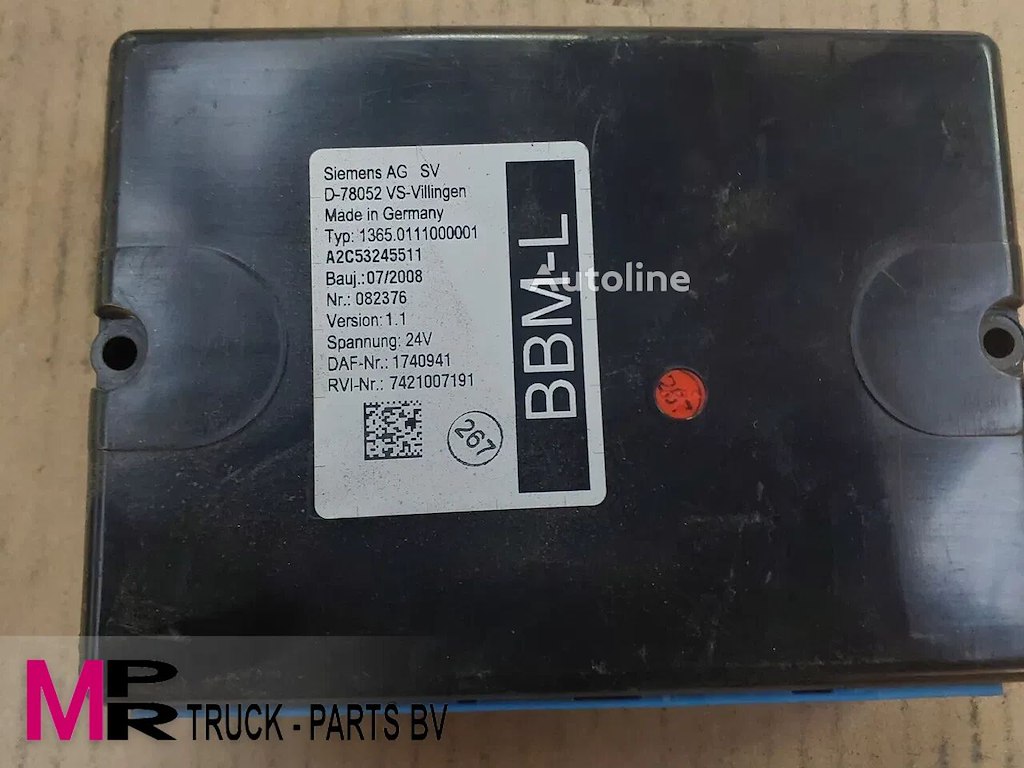 DAF ECU opbouwermodule (USED) - 1740941G ECU opbouwermodule (USED) - upravljačka jedinica za kamiona