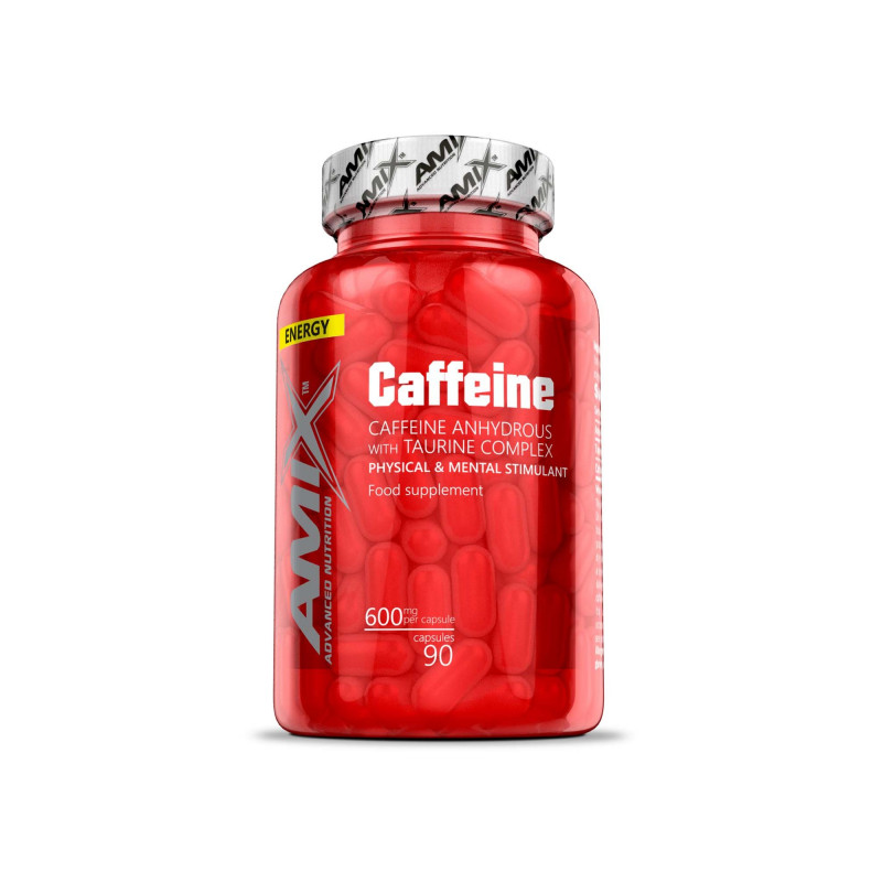 Amix Caffeine with Taurine - 90 Kapsula za Povećanje Energije i Fizičkih Performansi