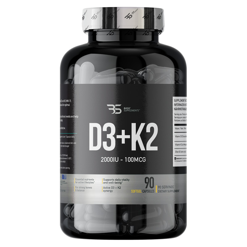 VITAMIN D3 + K2 (MK-7) PRO / 90 SOFTGEL CAPSULE