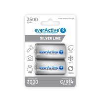 EVERACTIVE | EVERACTIVE R14 LR14 C NIMH 1.2V PUNJIVA BATERIJA 3500MAH SILVER LINE