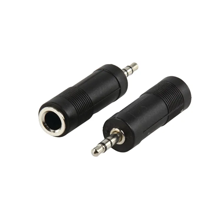 Xwave Adapter audio 6.33 ženski na 3.5mm stereo,bananica,muški,crni