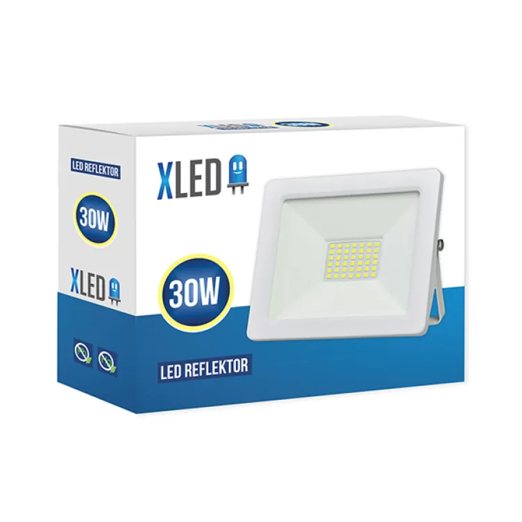 XLED 30W LED reflektor 6500K,2400Lm,AC220-240V,Beli