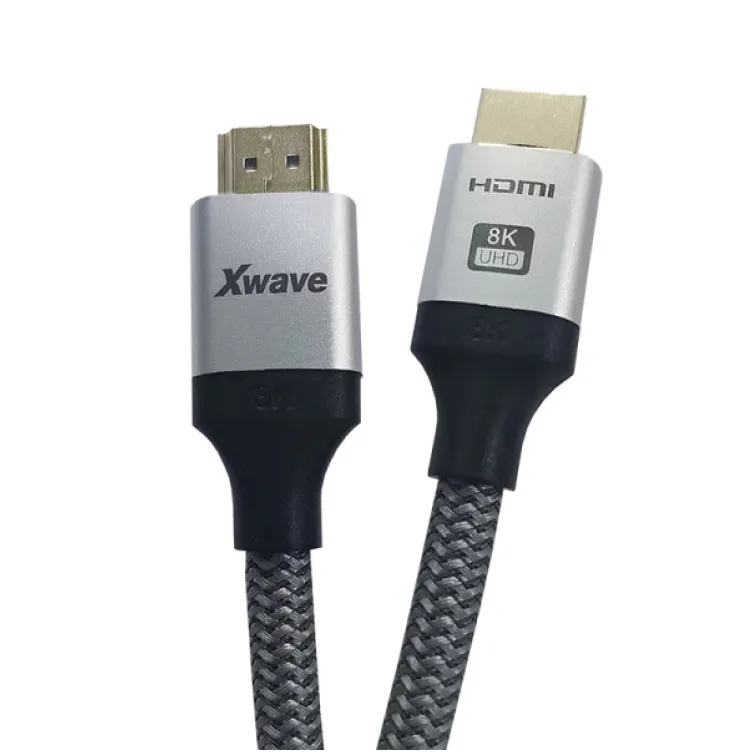 Xwave Kabl HDMI 2.1 8K 3m,UHD,upleten kabl,28+30AWG,golden plate,blister