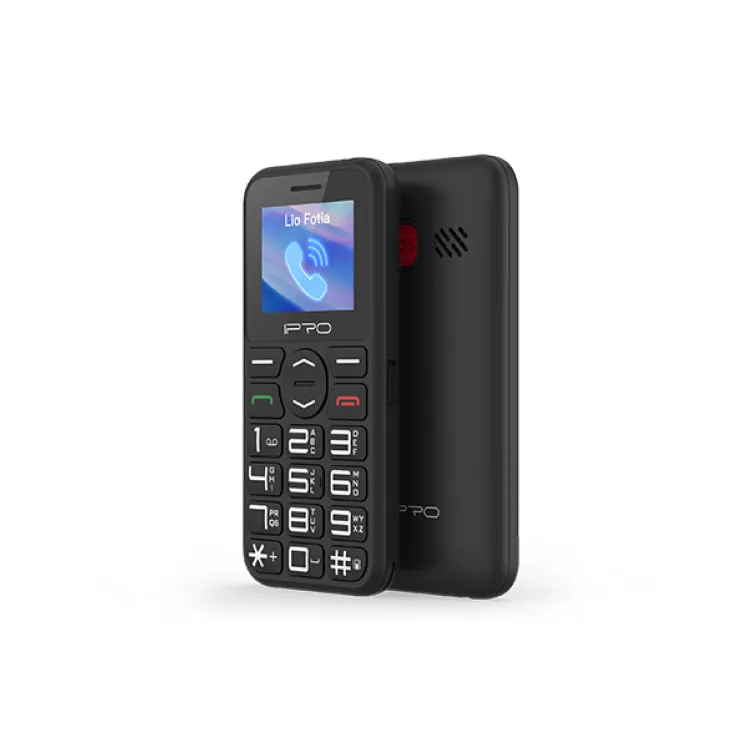 IPRO Senior F183 black Feature mobilni telefon 2G/GSM/800mAh/32MB/DualSIM/Srpski jezik