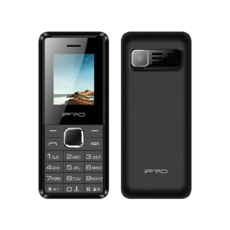 IPRO A18 black LCD 1.77"" Feature mobilni telefon 2G GSM/LCD/800mAh/32MB/32MB/BT/Wifi FM/Dual-SIM