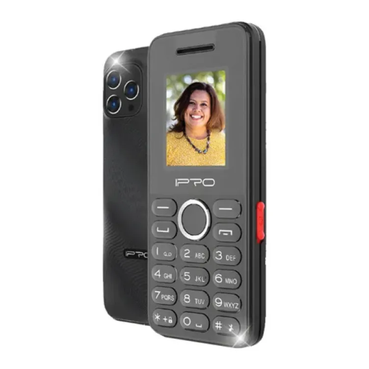 IPRO A36 black Feature mobilni telefon 2G GSM/LCD/2500mAh/32MB/32MB/TRI-SIM/Srpski jezik