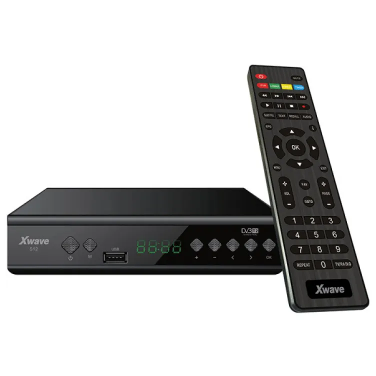 Xwave S12 DVB-T2 SetTopBox H.265,LED,scart,HDMI,RF in-out,USB,media player,metalno kućište