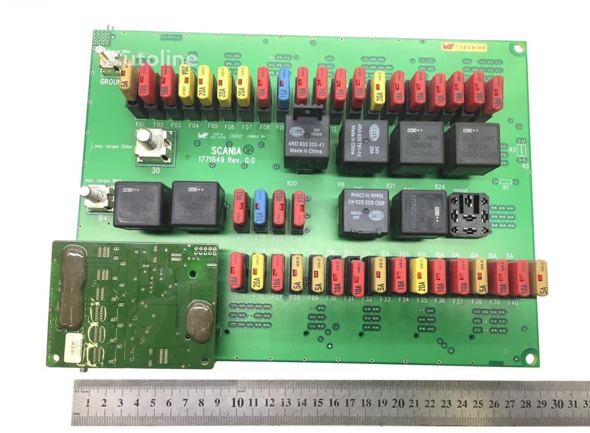 Placă de Circuite cu Siguranțe și Relee pentru elektronska ploča za Scania 1771549 Rev. 0.0 kamiona