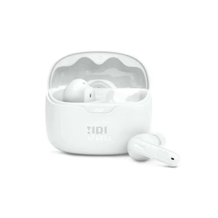 JBL TUNE BEAM WHITE BT TWS stereo slusalice sa mikrofonom v5.3/ANT/do 12h/IP54