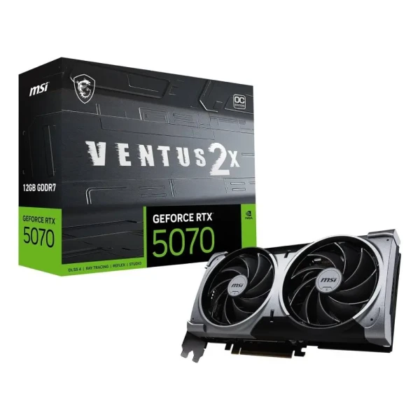 MSI Grafička karta G5070-12V2C RTX5070 VENTUS 2X OC NVD 12GB GDDR7 192bit crna (V532-003R)