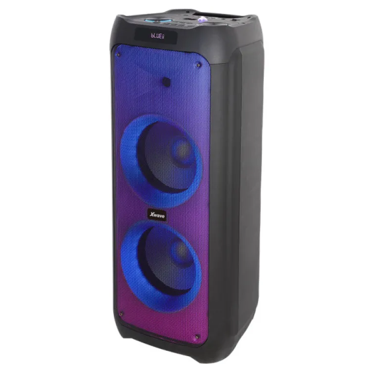 Xwave Party 1024 Bluetooth zvučnik TWS/100W/FM/USB/TF/AUX/2 x 10"/LED color