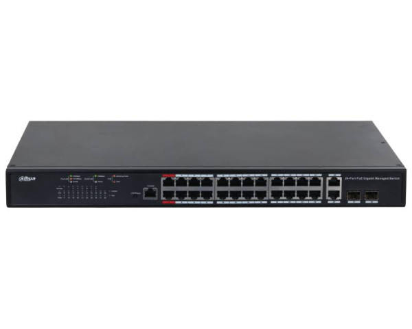 DAHUA_ PFS4226-24GT-370 26-Port Managed Gigabit Switch with 24-Port PoE (LAN04246)