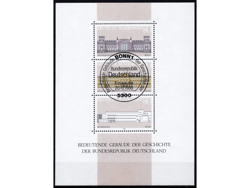 Nemačka BRD 1986. Blok br. 20