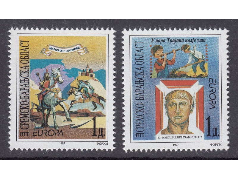 R. Srpska Krajina 1997 Evropa CEPT serija čisto