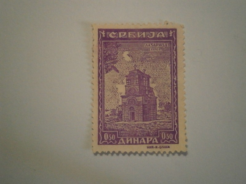 OKUPACIJA SRBIJE 1942. 0,50 dinara LAZARICA