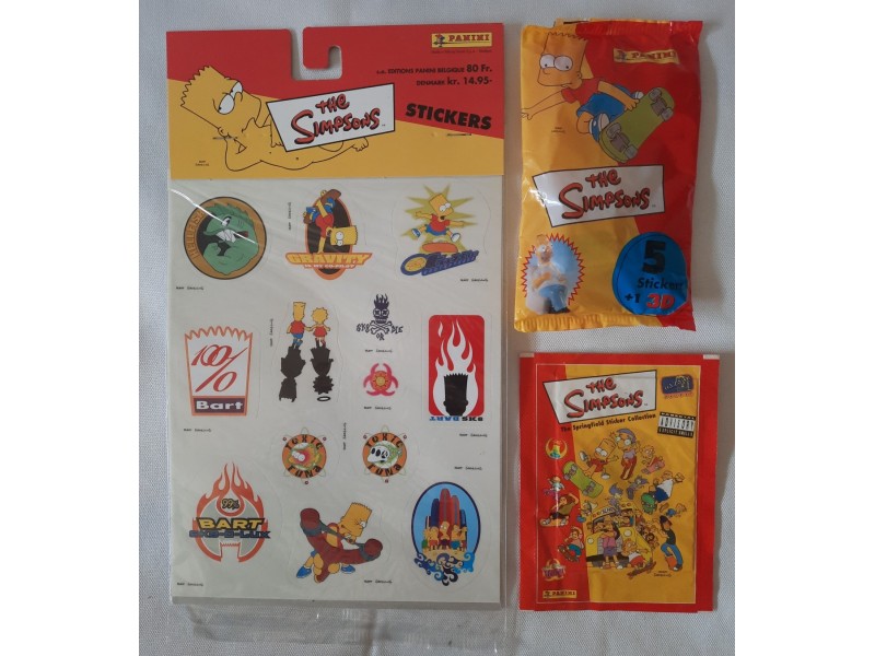 SIMPSONS The Sprigfield Sticker Collection