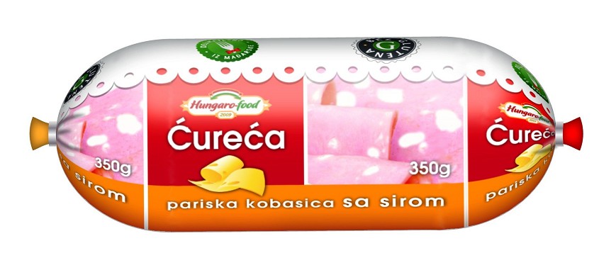Ćureća pariska kobasica sa sirom 350g