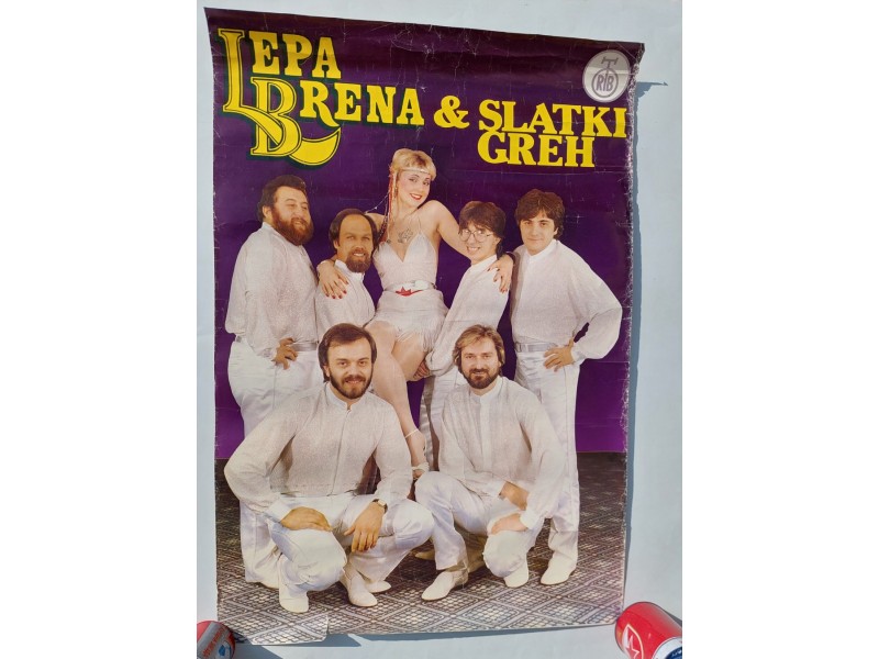 Lepa Brena i Slatki Greh POSTER OGROMAN Yu turneja