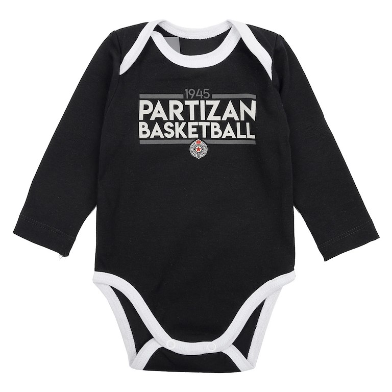 Bebi bodi "Partizan basketball", crni