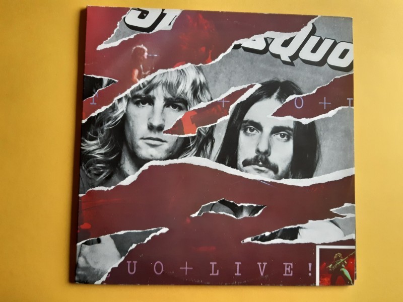 STATUS QUO - LIVE ***** 2 LP 1977 NEDERLAND -POSTER-