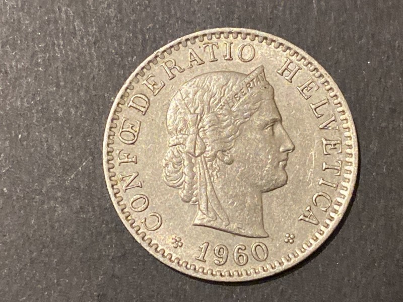 20 rapena 1960 g. Švajcarska