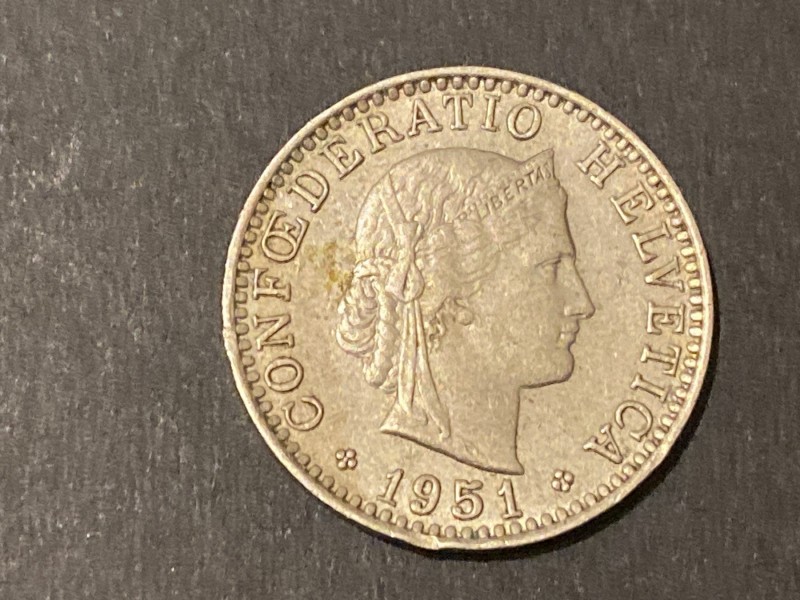 20 rapena 1951 g. Švajcarska
