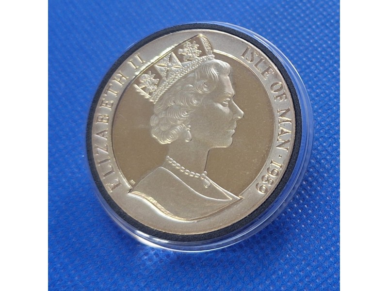 Isle of Man - 1 Crown, 1989. ::Elizabeth II:: UNC