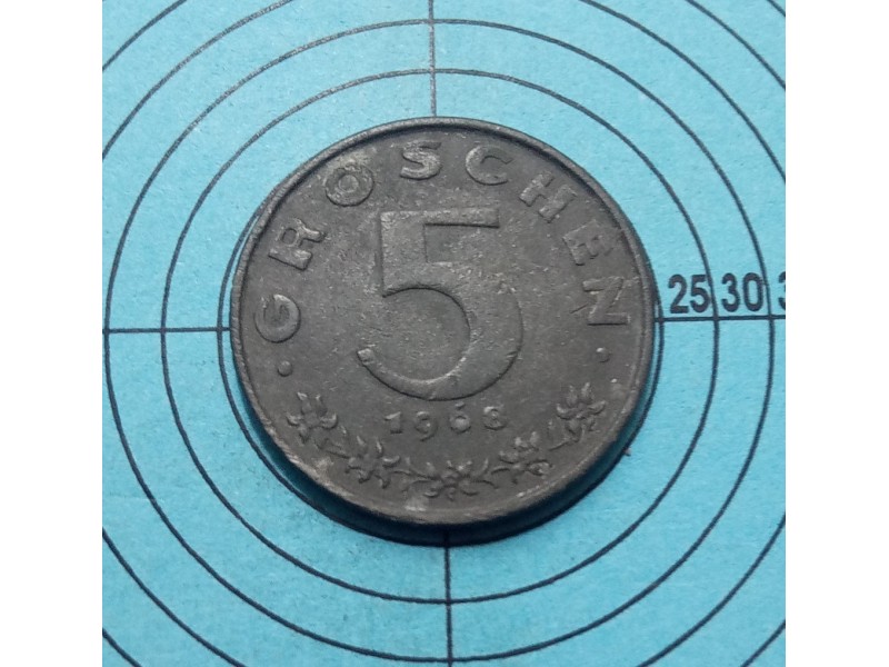Austrija 5 groschen 1968g km2875